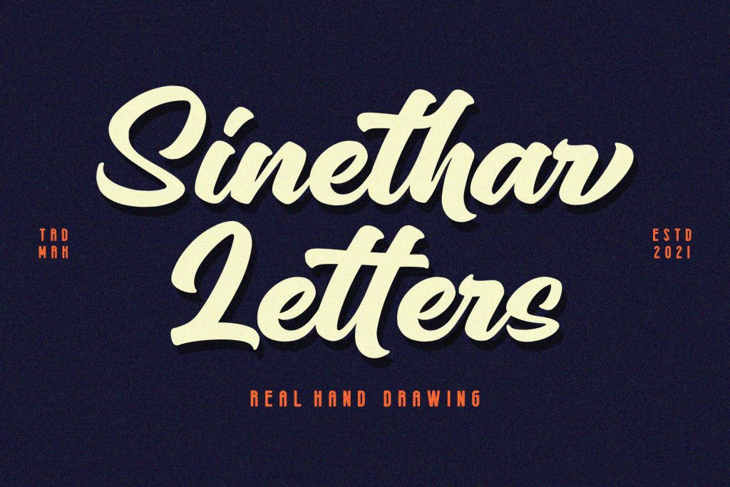 Sinethar Bold Script - hanzelspace.com