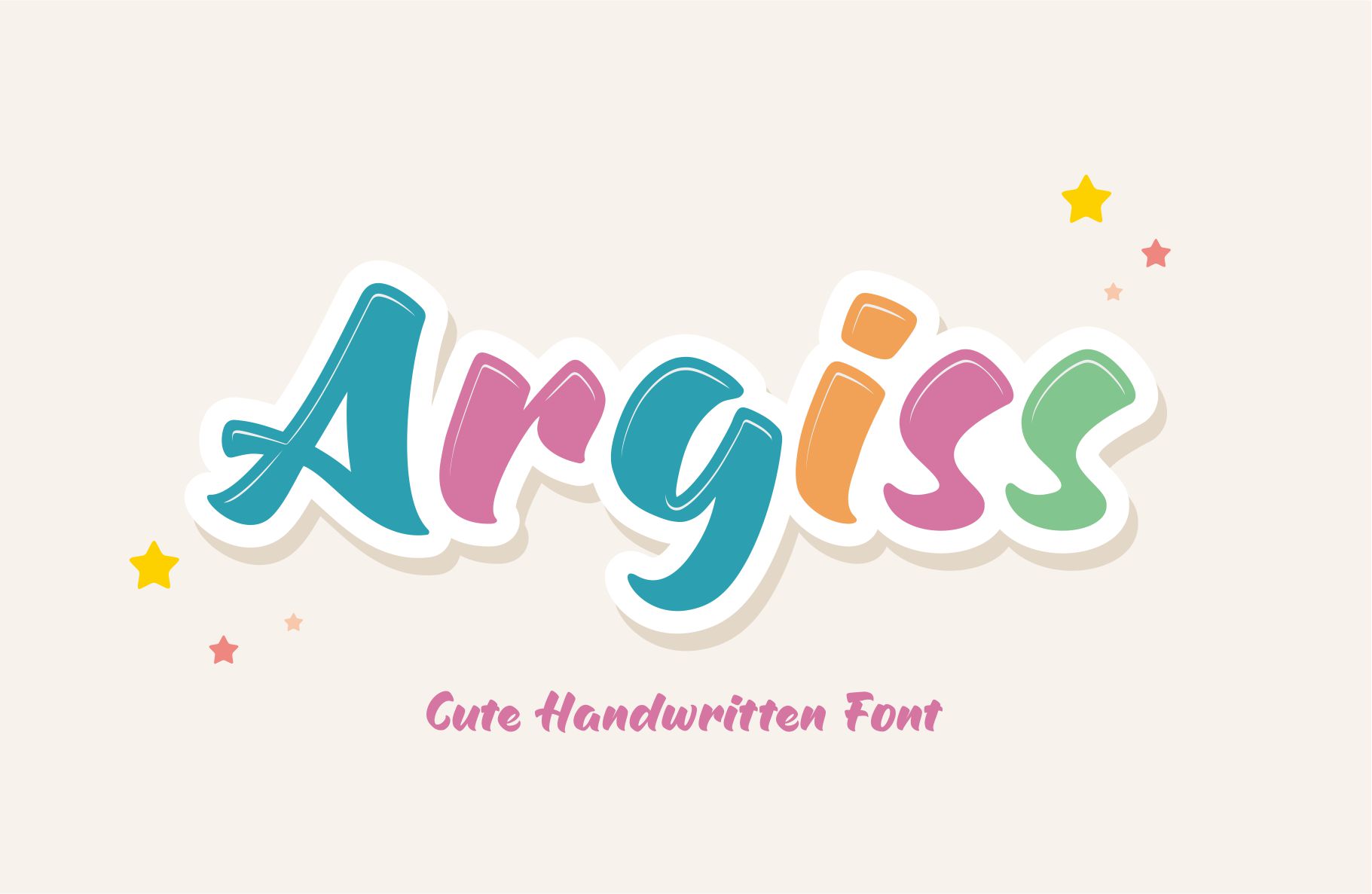 Argiss Handwritten Font - Hanzel Space Studio