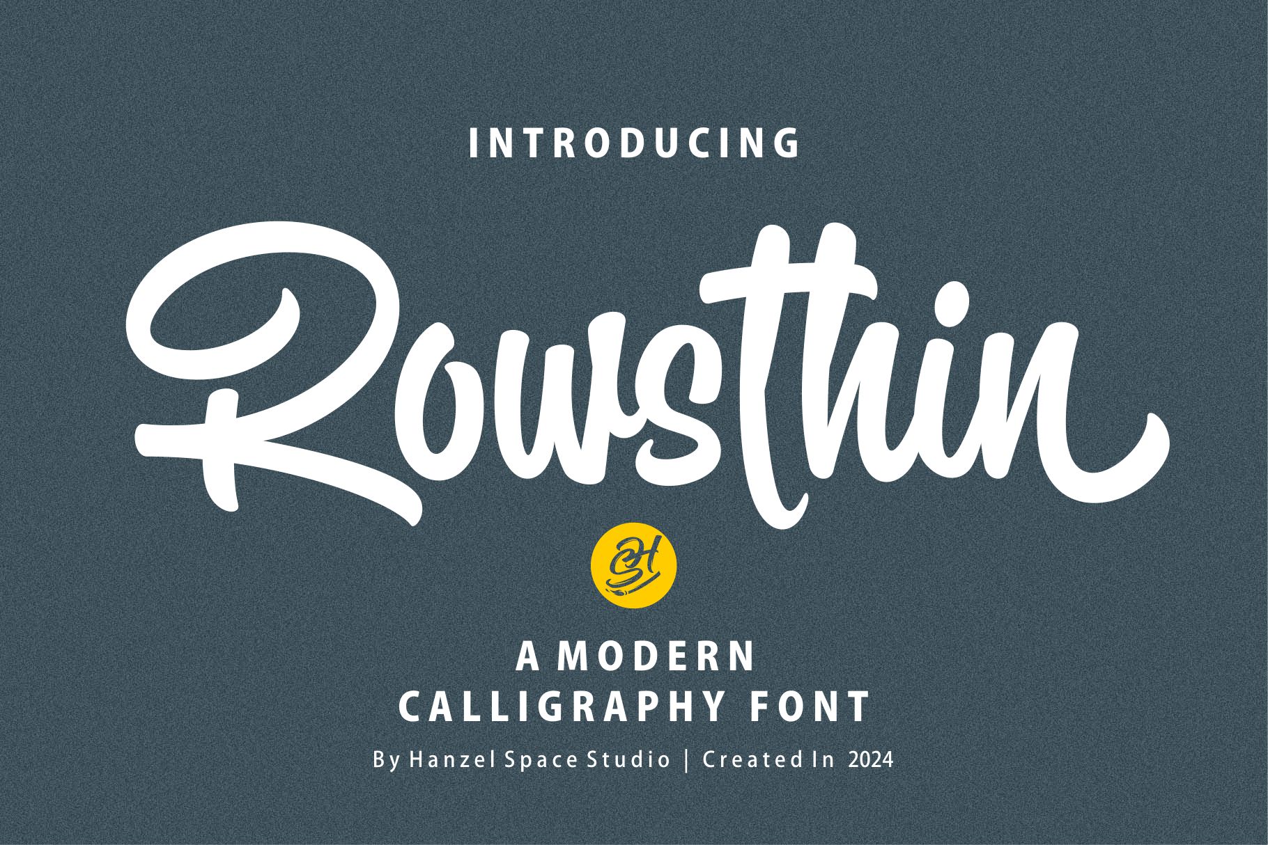 Rowsthin | A Modern Calligraphy Font - Hanzel Space Studio